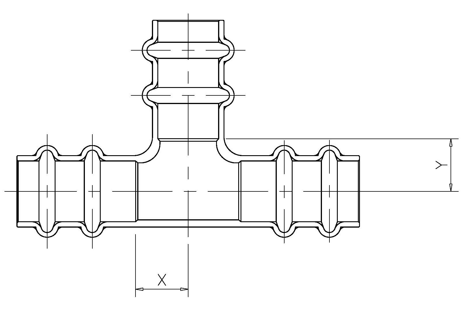 Mueller Streamline® ACR Tee (P x P x P) On Mueller Industries Inc.